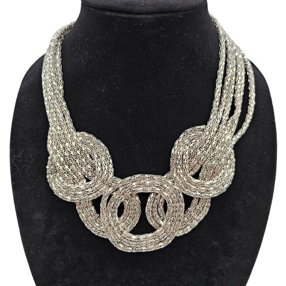 Unbranded | Jewelry | Vintage Statement Piece Necklace Round Braided ...